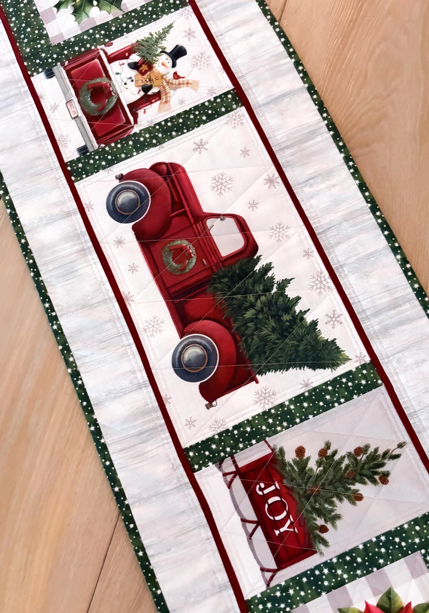 Winter Table Runner, Holiday Table Deco, Christmas Table Runner ...