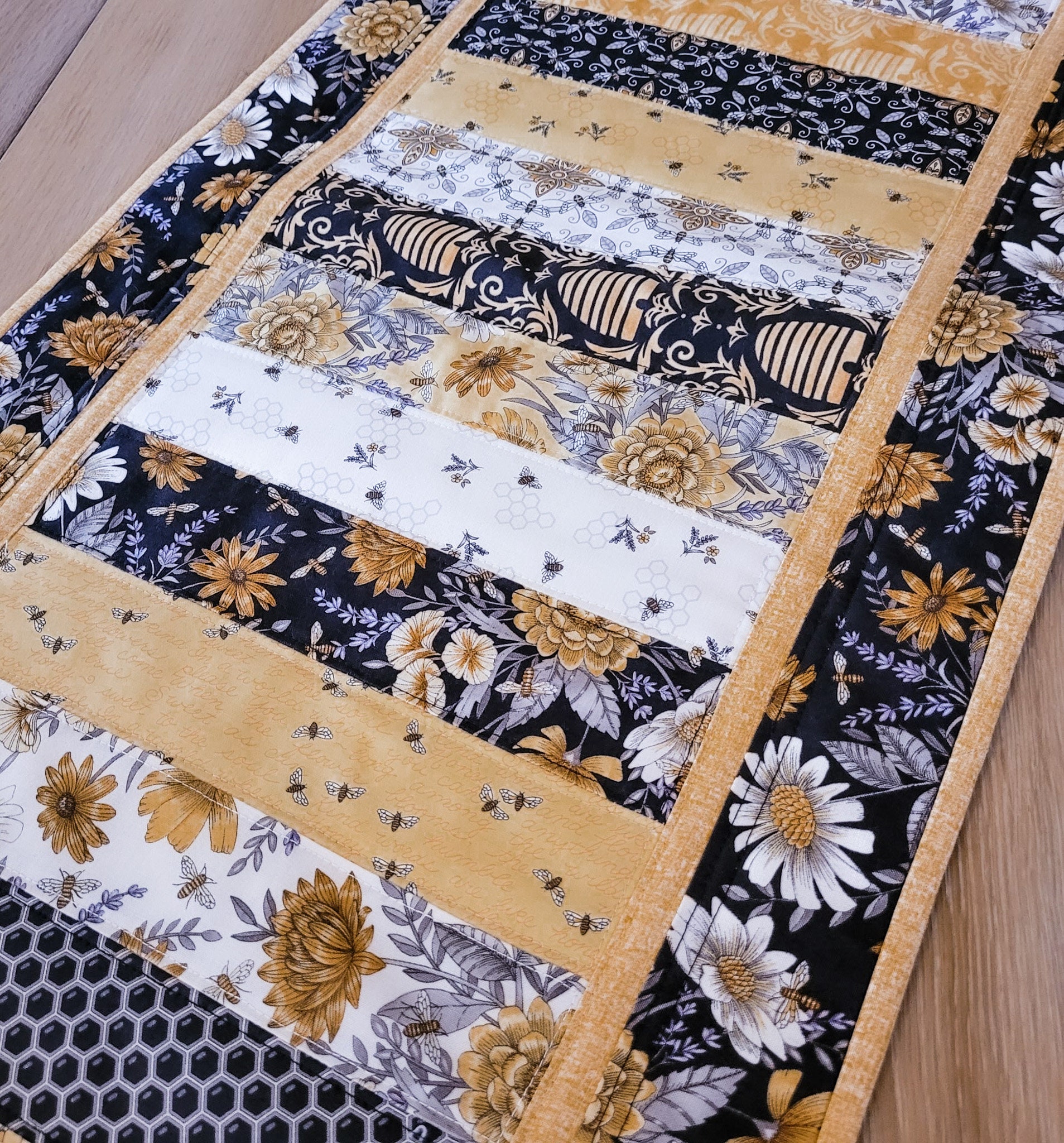 Spring and Summer Quilted Table Runner, Runner for Kitchen Island ...