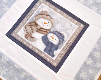 Christmas Quilted Table Topper/holiday Quilted Table Topper, Handmade ...