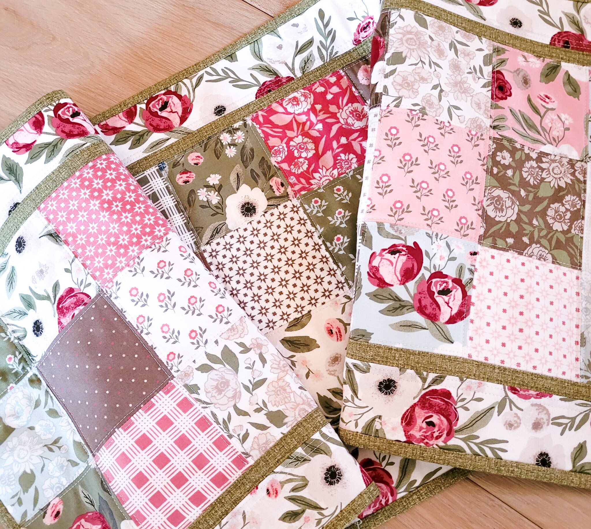 Quilted Spring and Summer Table Runner, Kitchen, Counter Table Runner ...