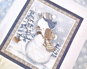 Christmas Quilted Table Topper/holiday Quilted Table Topper, Handmade ...