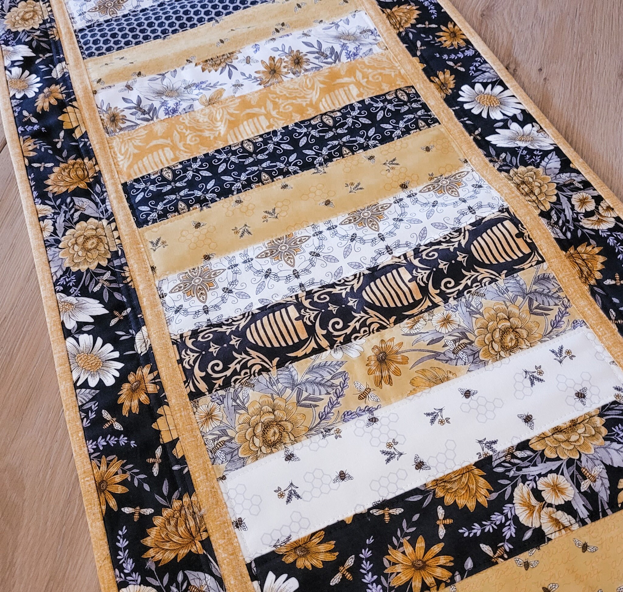Spring and Summer Quilted Table Runner, Runner for Kitchen Island ...