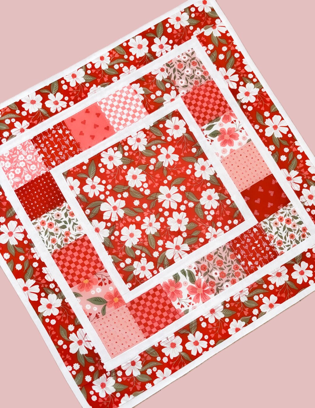 Handmade Quilted Table Topper, Quilted Table Mat, Decorative Wall ...