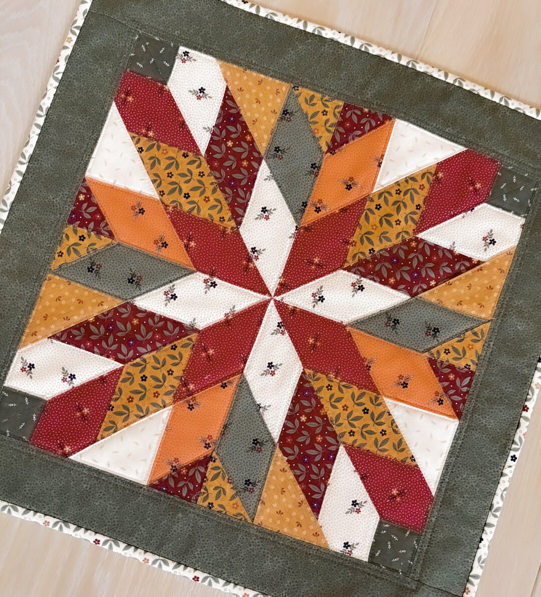 Quilted Table Topper, Handmade Table Topper, Decorative Wall Hanging ...