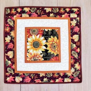 Quilted Table Topper, Quilted Handmade Table Topper, Fall and Harvest ...