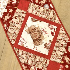 Handmade Christmas/holiday Quilted Table Runner, Holiday Table Mat ...