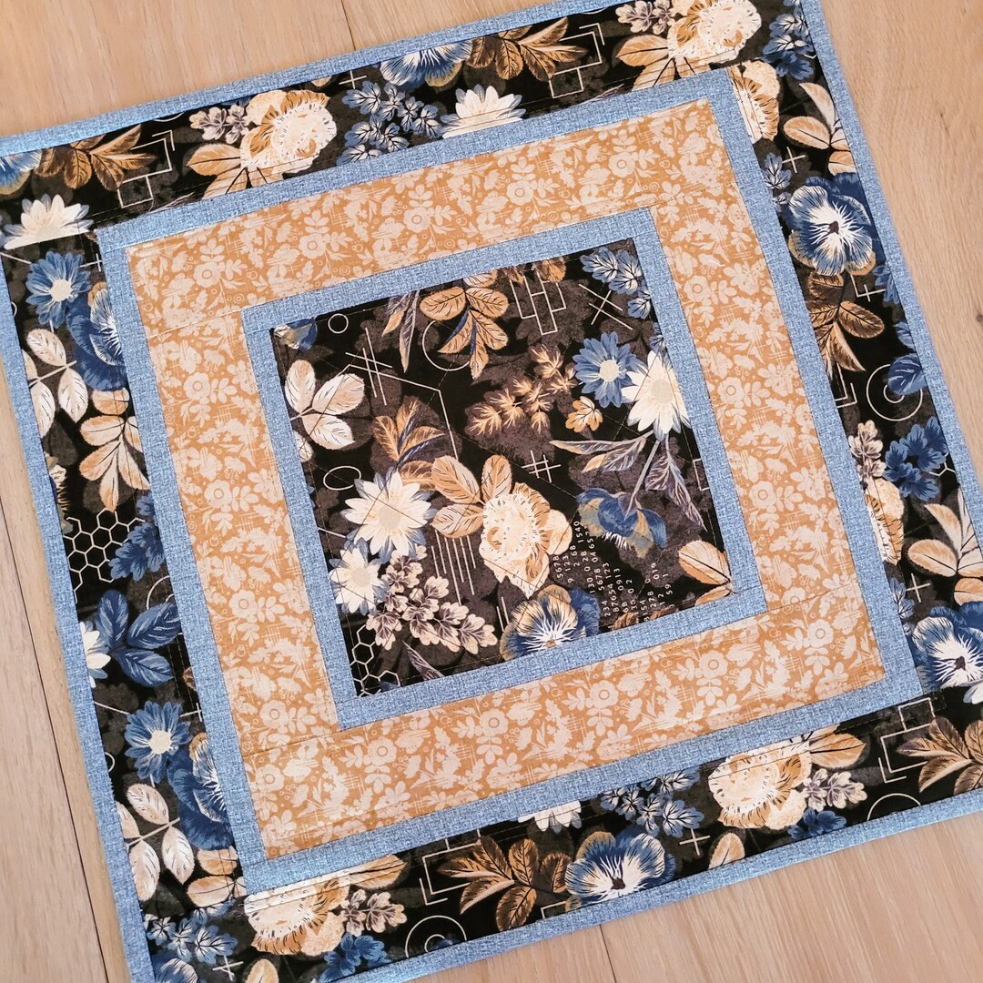 Quilted Table Topper, Table Mat, Decorative Wall Hanging, Handmade ...