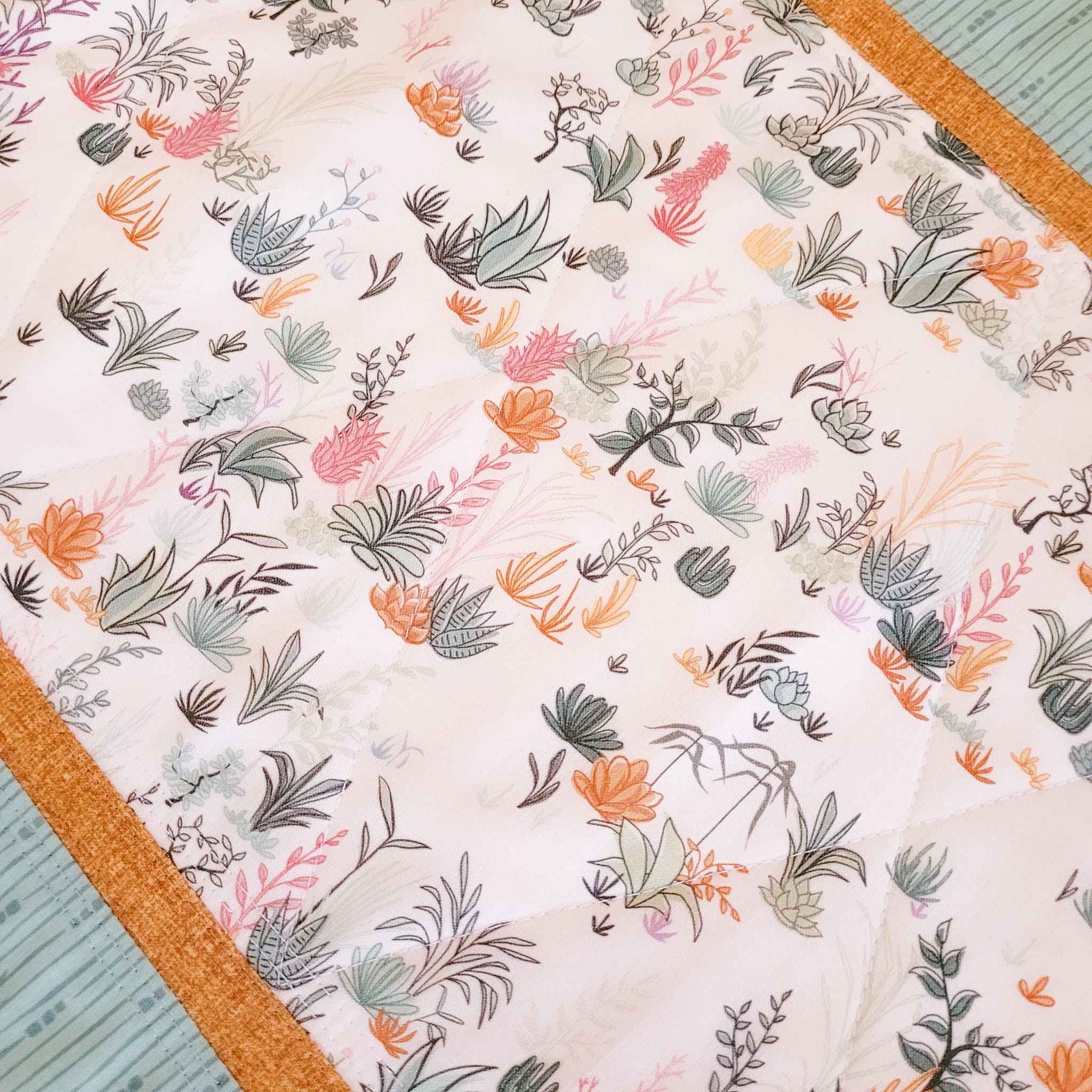 Handmade Quilted Table Runner, Desert-themed Table Runner, Desert ...