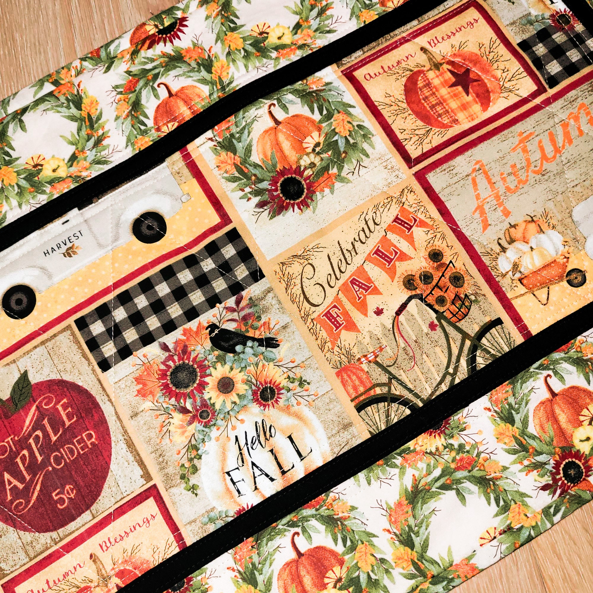Quilted Farmhouse Table Runner Autumn Fall Harvest - Etsy