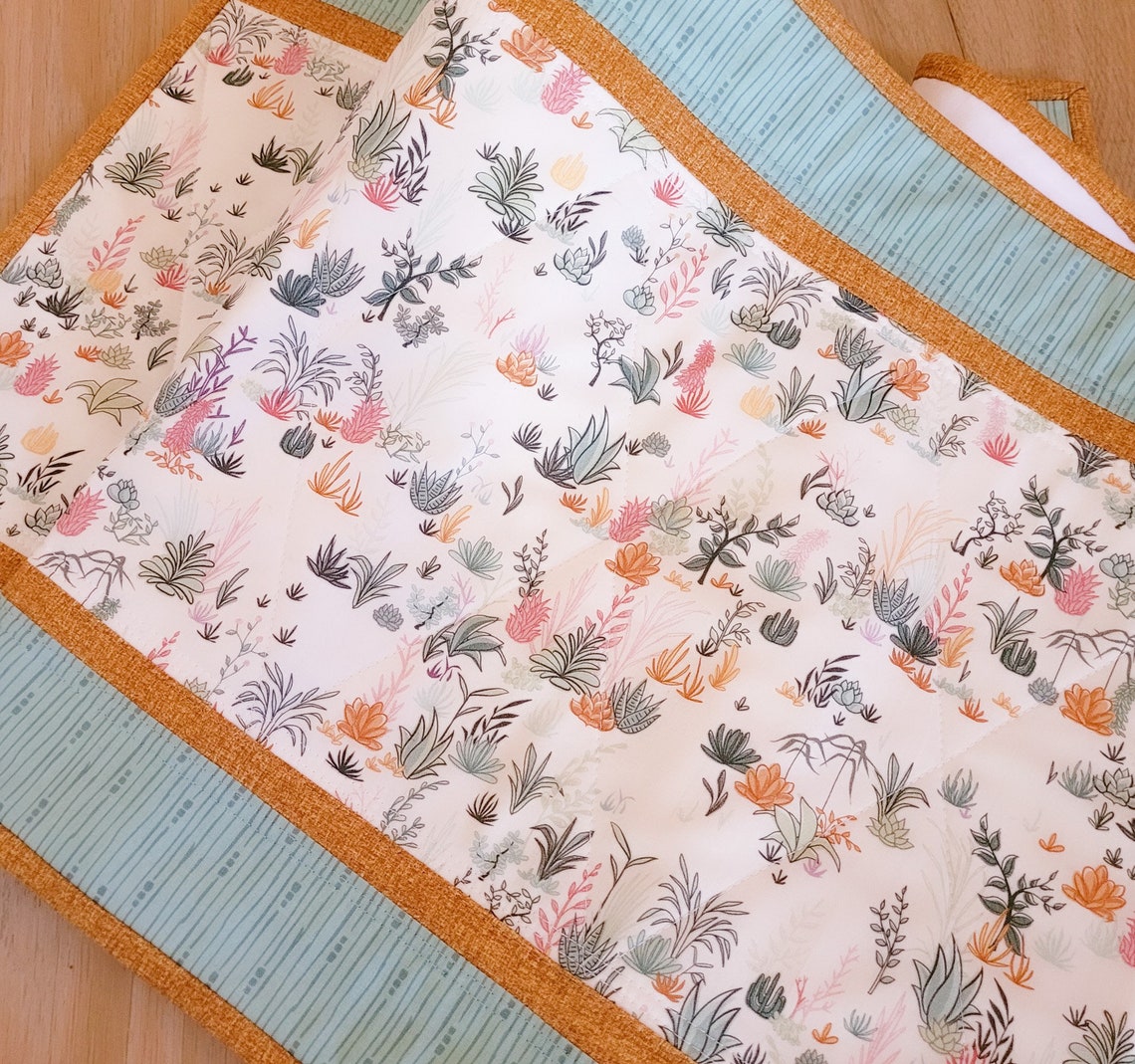 Handmade Quilted Table Runner, Desert-themed Table Runner, Desert ...