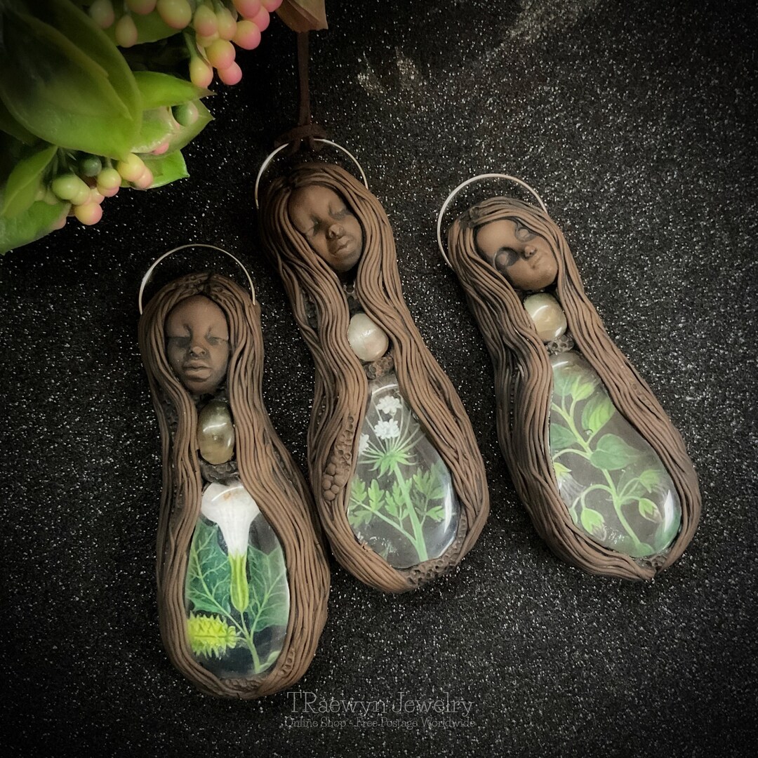 Hedge Witch Necklace (henbane, Angels Trumpet or Nightshade) With ...