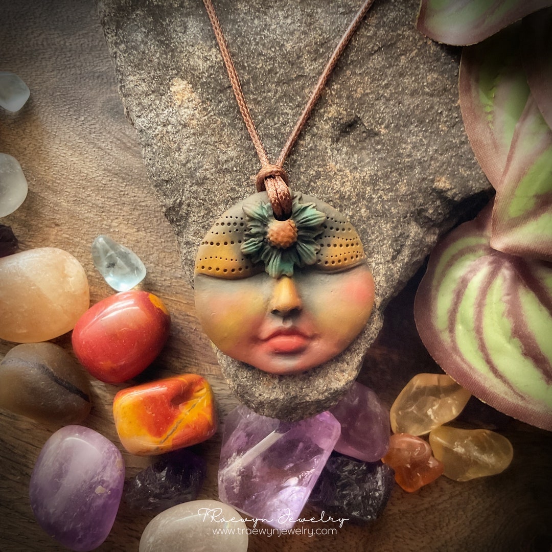 Goddess Necklace Handcrafted Goddess Pendant on Vegan Necklace free ...