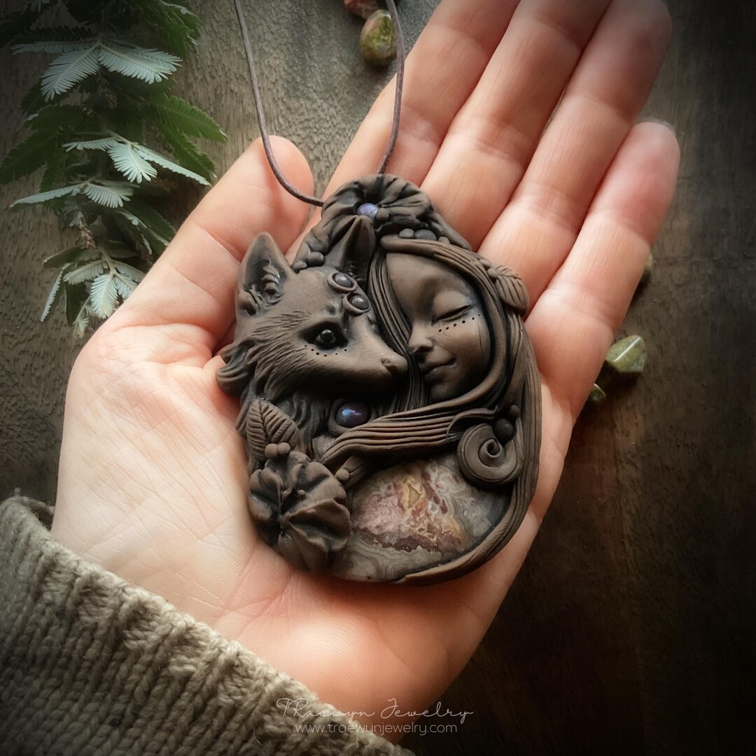 Fox Spirit Animal Necklace. Shamanic Animal Totem Necklace (free ...