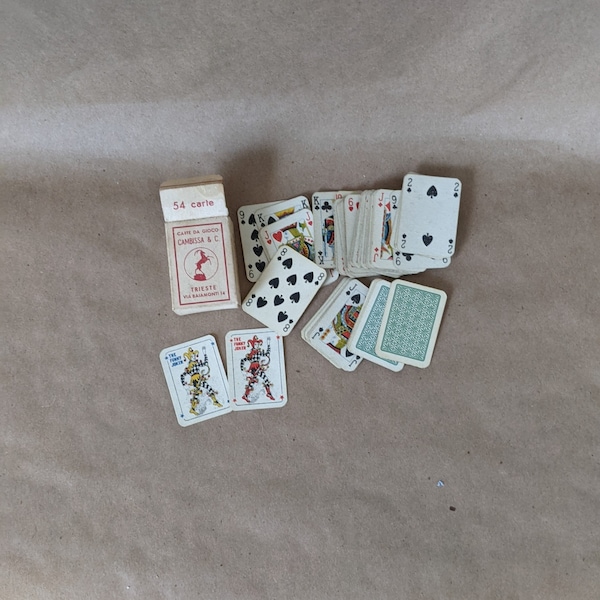 Miniature Playing Cards - Etsy