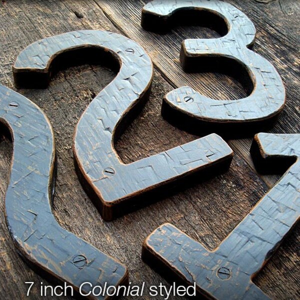 Colonial House Numbers - Etsy