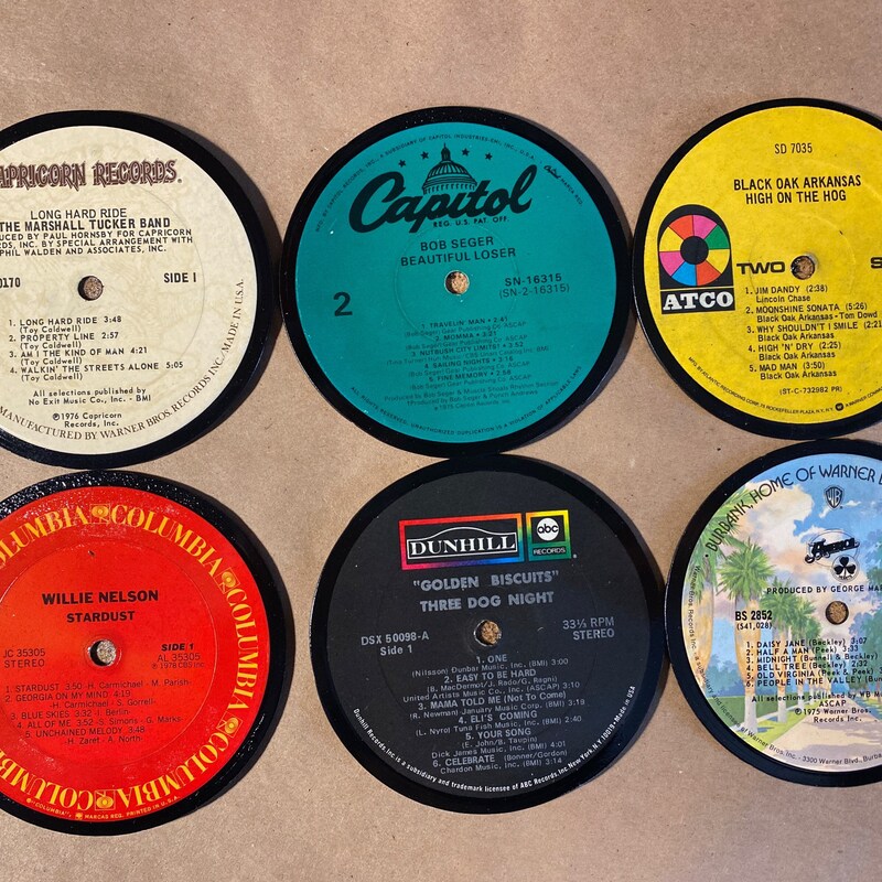 Vinyl Coasters - Etsy