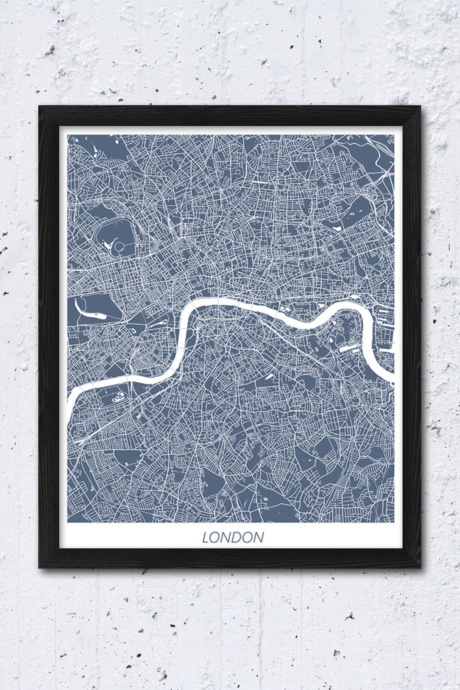 London Street Map Print London City Poster Print London | Etsy