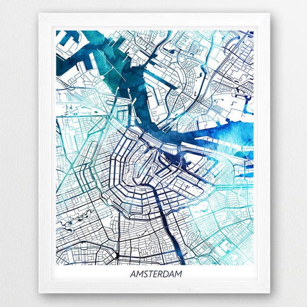 Amsterdam Map - Etsy