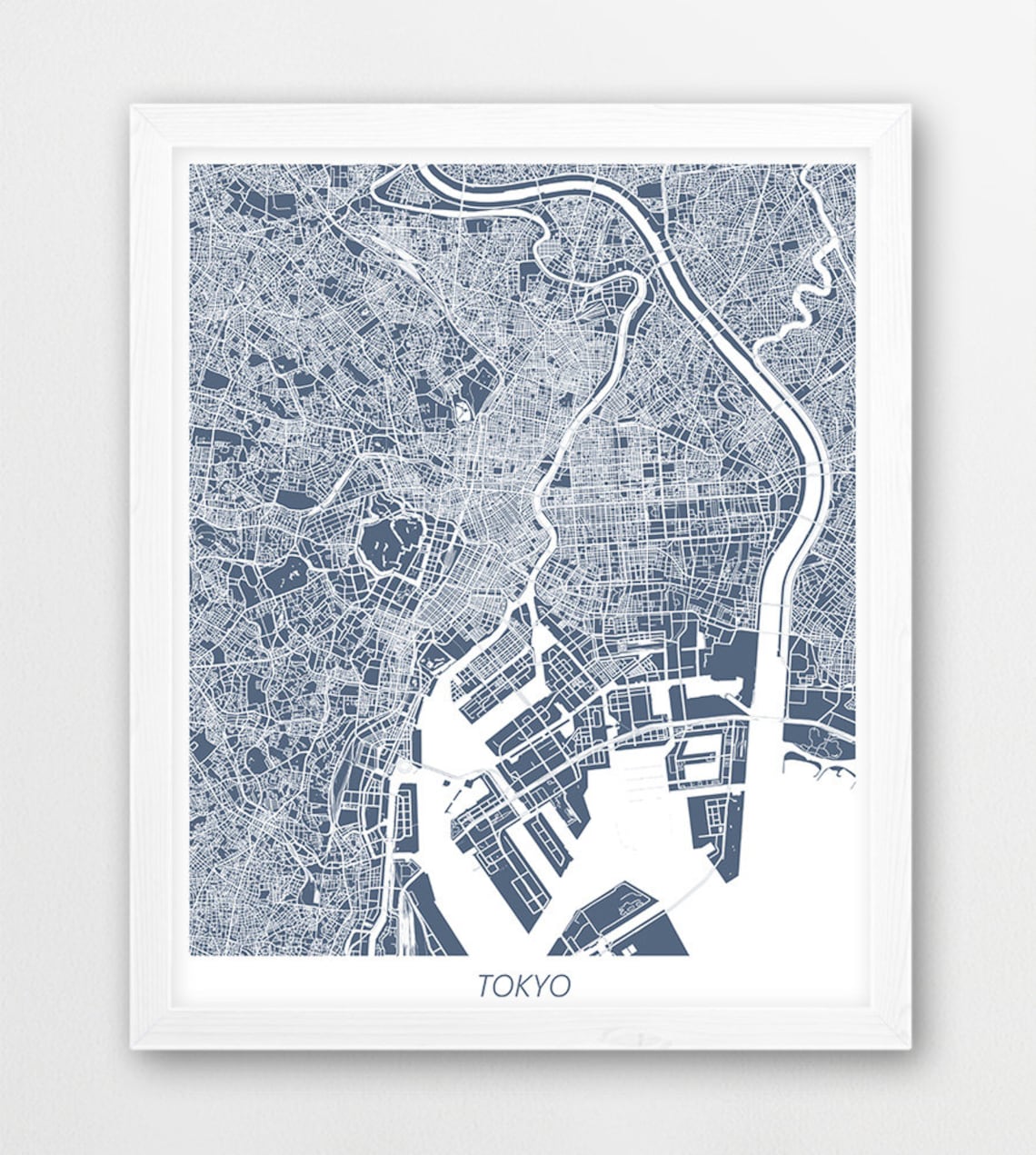 Tokyo Map Print Tokyo City Poster Print Tokyo Japan Urban - Etsy