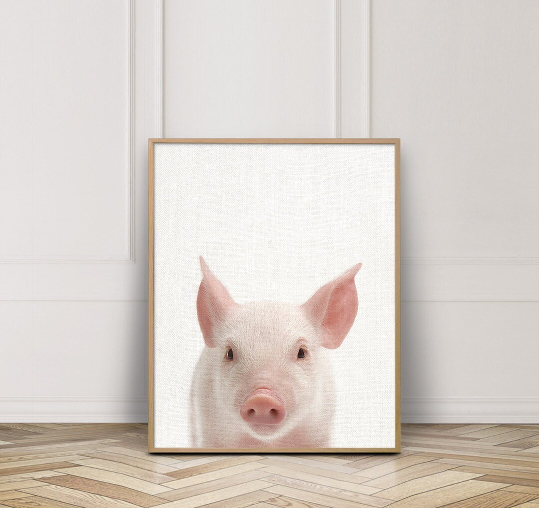 Piglet Print, Baby Pig Photo, Farm Animals Photography, Cute Piglet ...