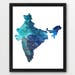 India Map Print India Poster Print India Street Map - Etsy