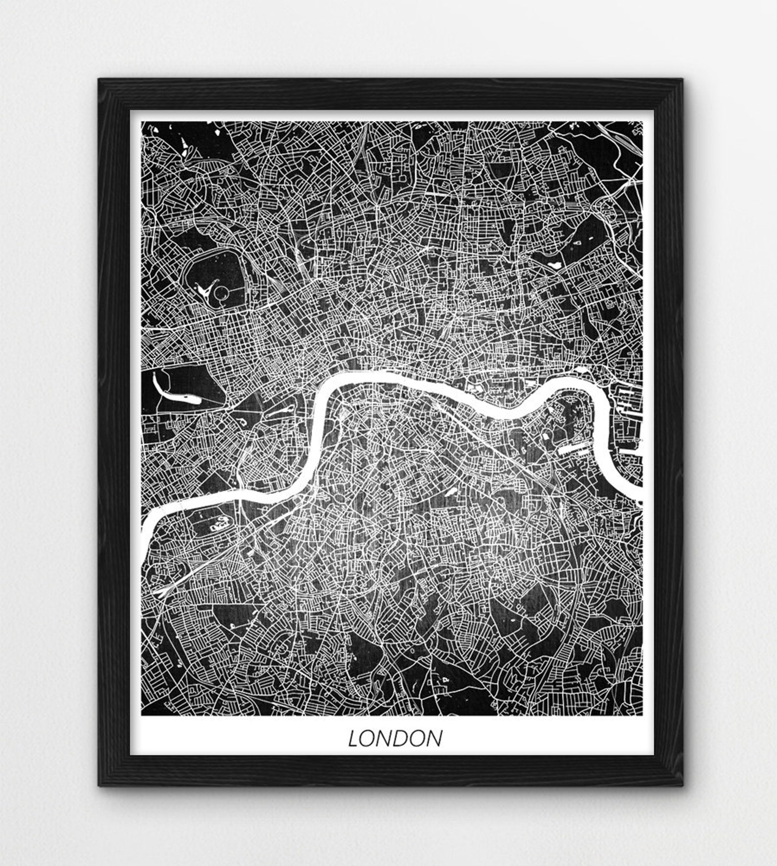 London Street Map Print London City Poster Print London | Etsy