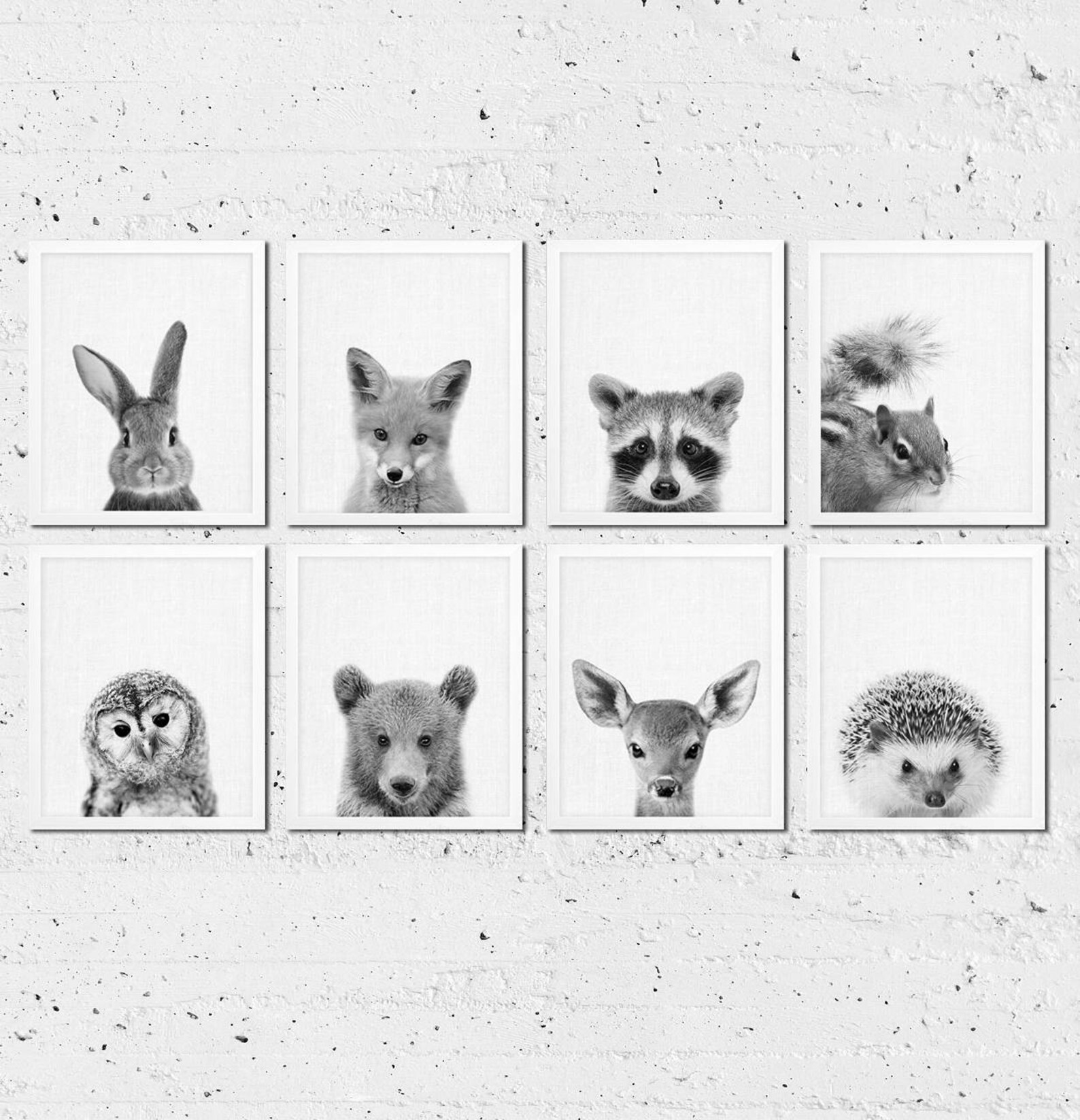 Animals Print Cute Baby Animals Print Set of 6 Bunny Fox - Etsy