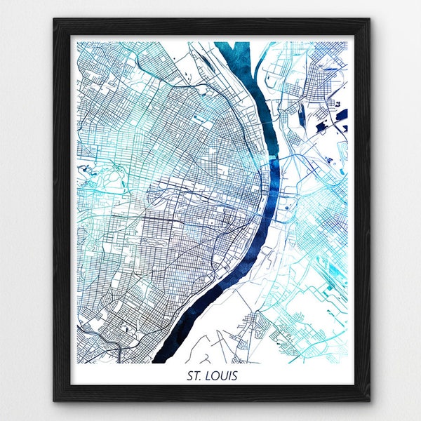 St. Louis Map Printable - Etsy