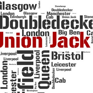 UK Typography Map Print, United Kingdom Word Art (digital Download) - Etsy