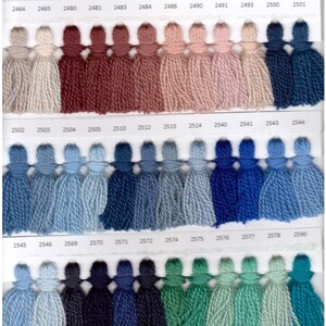 Anahera Color Card Persian Type Needlepoint Wool - Etsy
