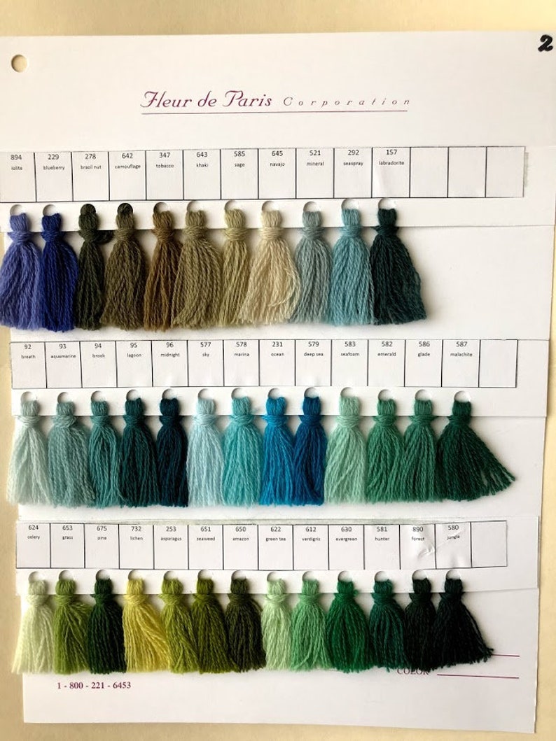 Bella Lusso - Fine Merino Wool - Colors 000-558 - 2-ply Crewel Weight ...