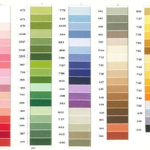 DMC Floche - Colors 739-5200, White, Ecru - Etsy