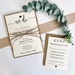Printed We Do Rustic Wedding Invitation With Twine Ivory With - Etsy