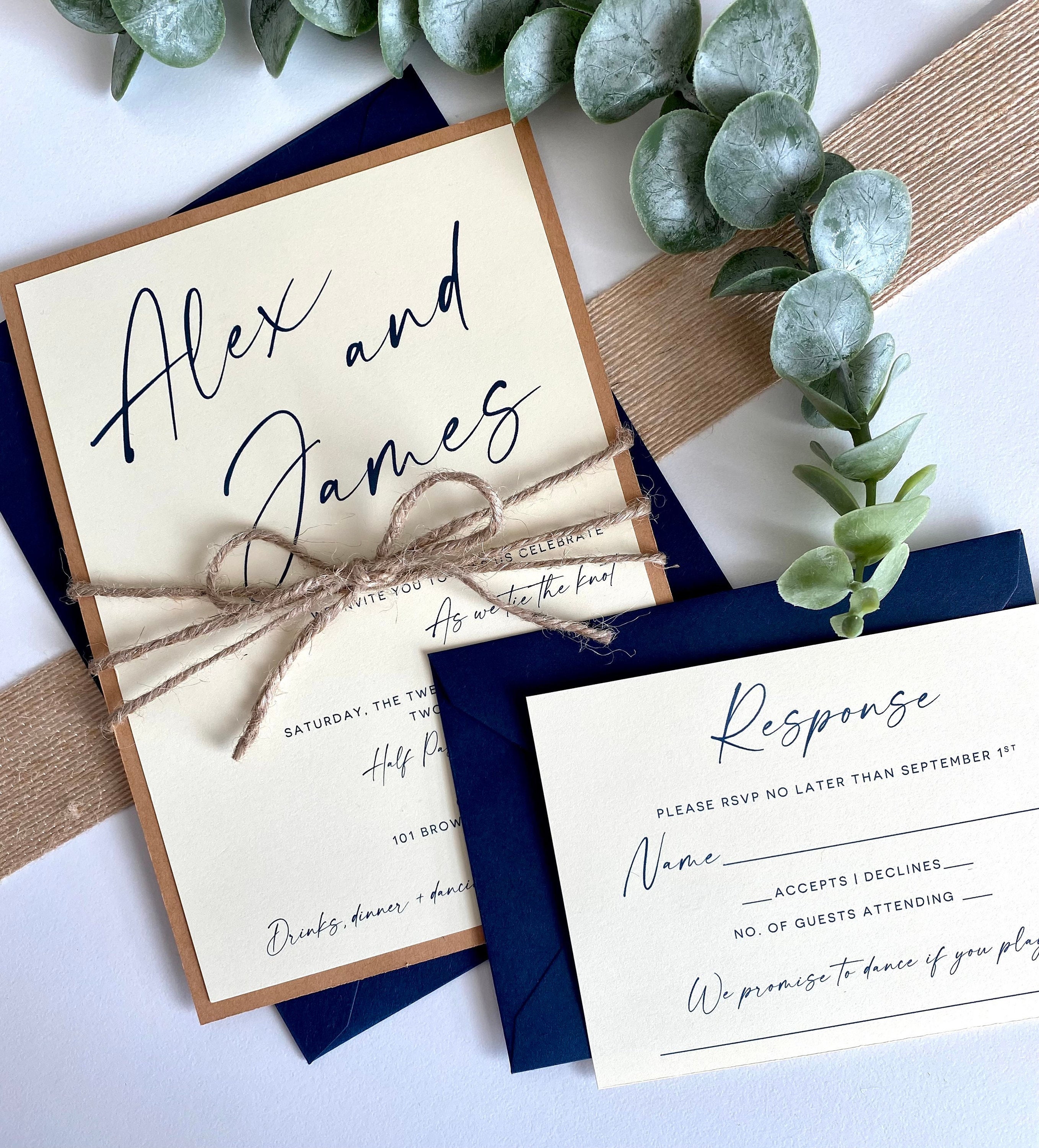 Rustic Invitation Header