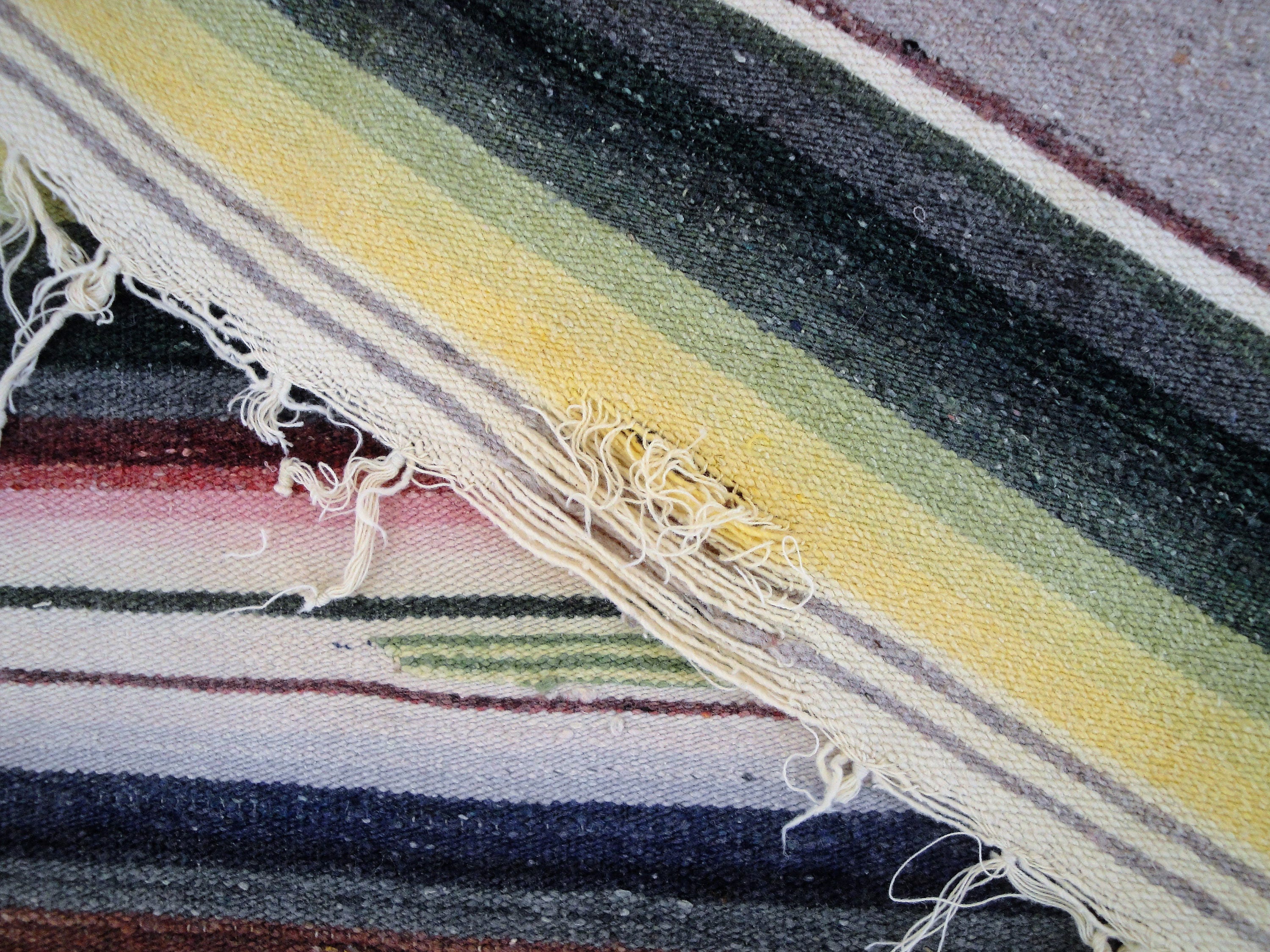 Authentic Vintage Saltillo Blanket Featuring Very Rare Grey and Pastel ...