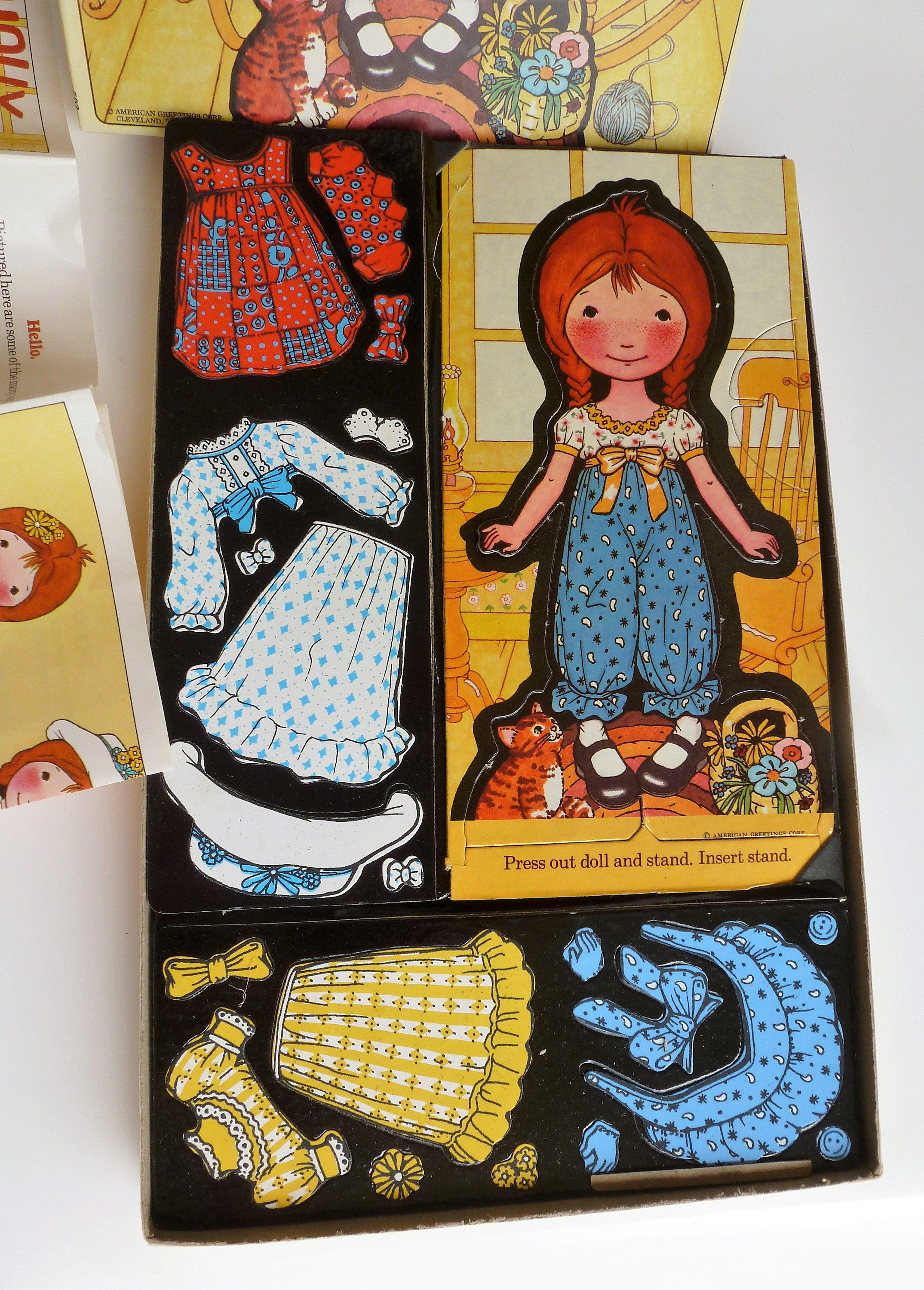 Vintage Holly Hobbie Colorforms Dress Up Set COMPLETE