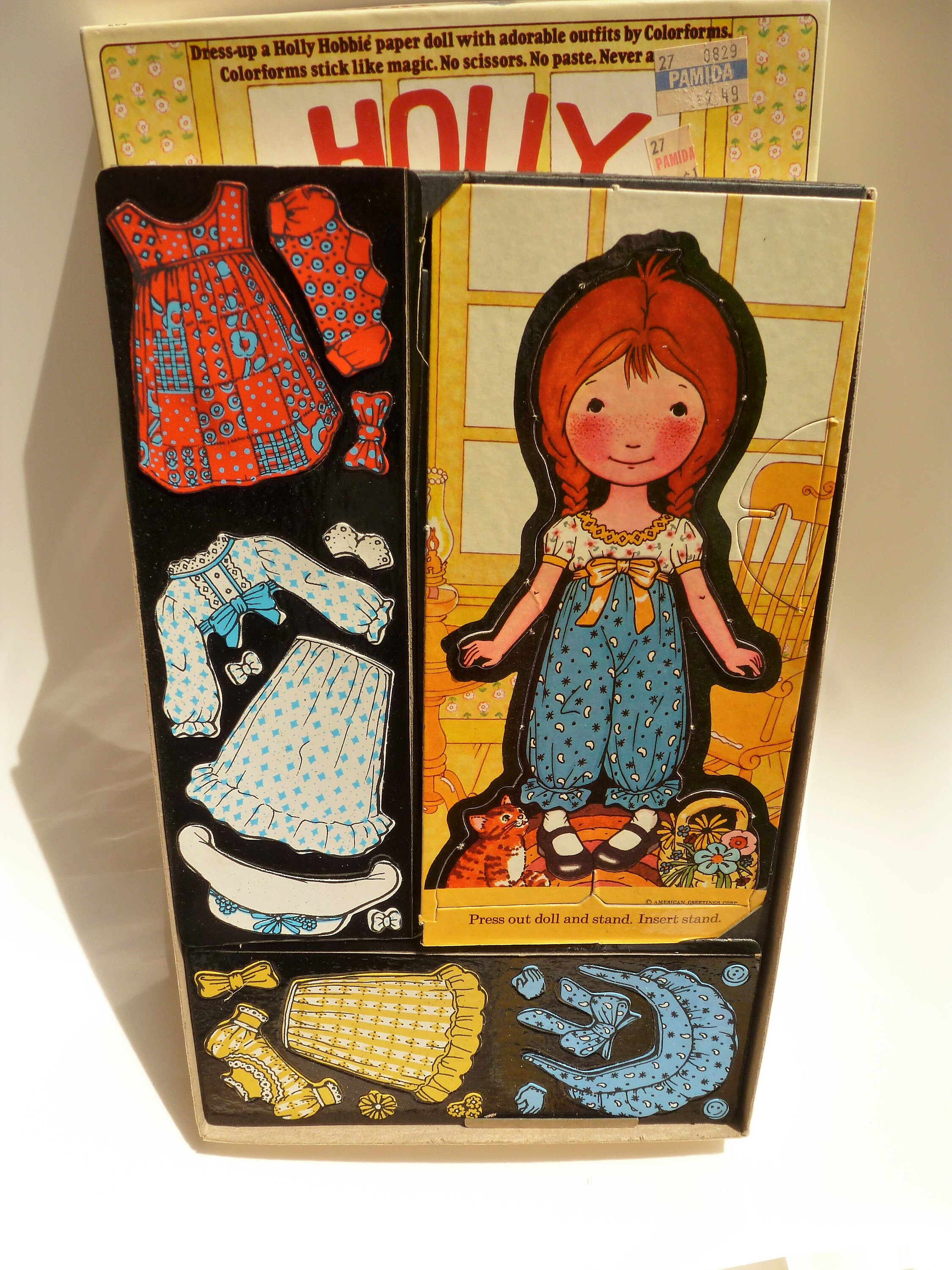 Vintage Holly Hobbie Colorforms Dress Up Set COMPLETE