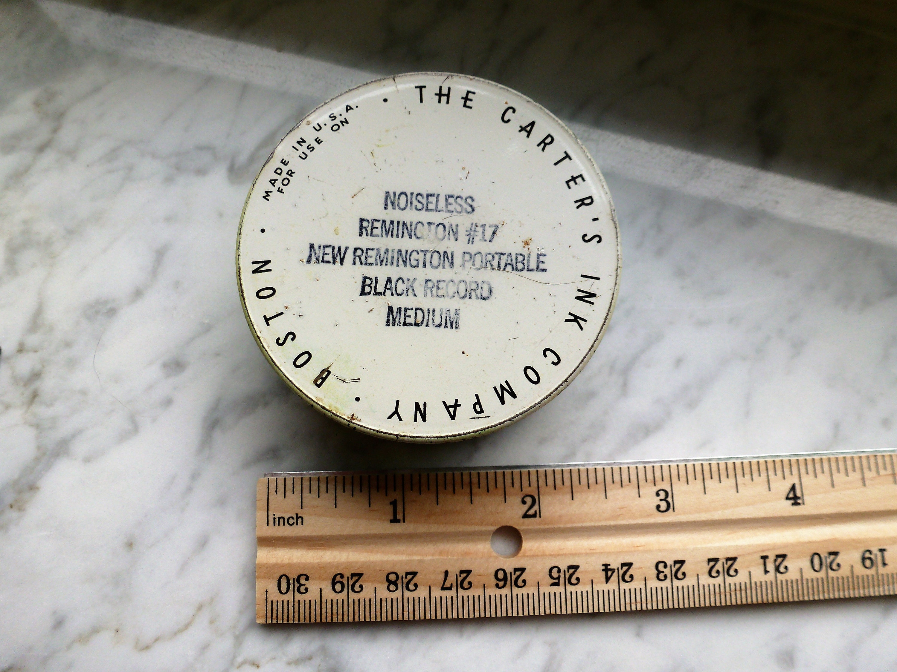Vintage Carter's Typewriter Ribbon Tin