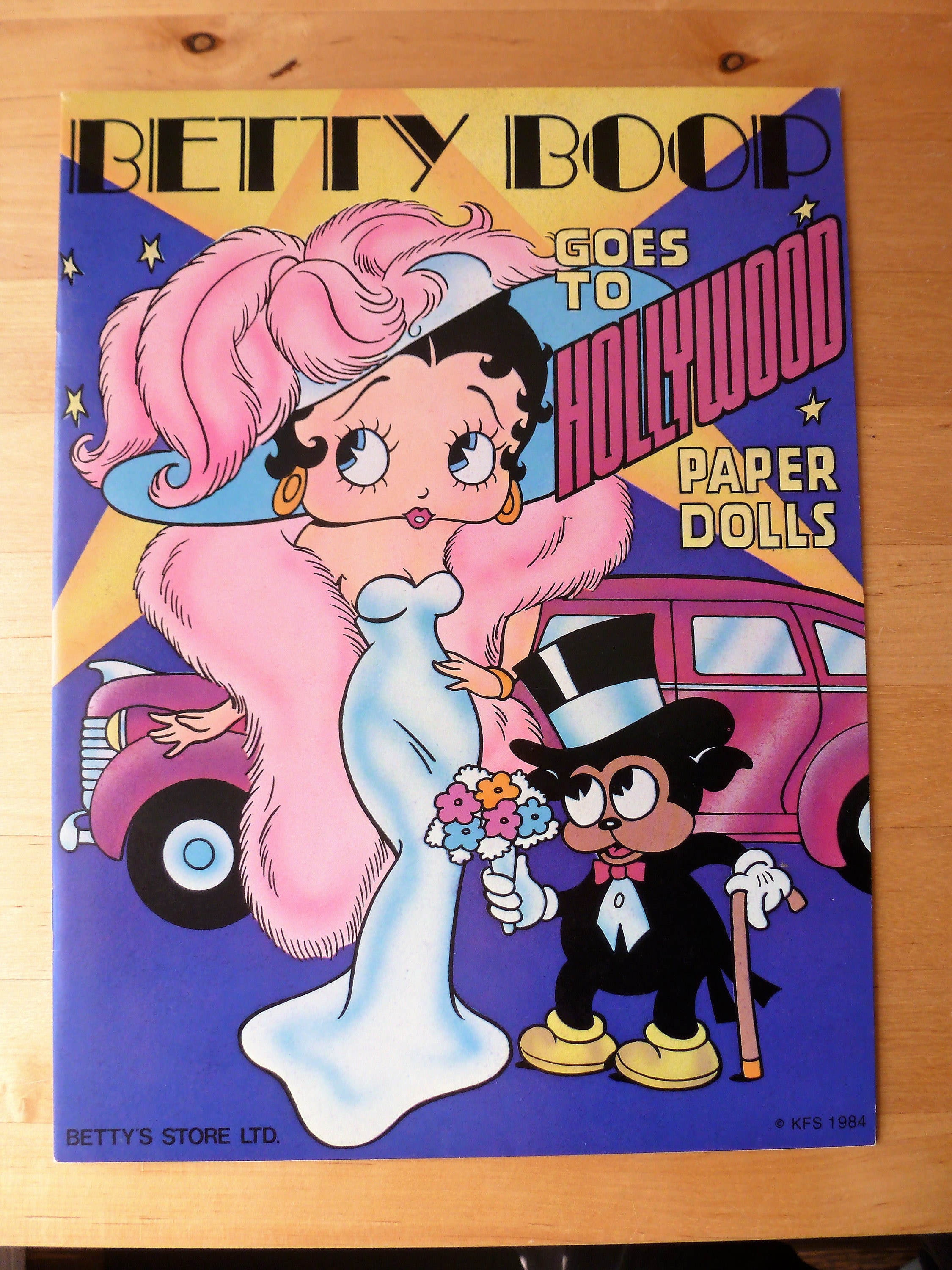 Vintage Betty Boop Goes to Hollywood Paperdoll Booklet