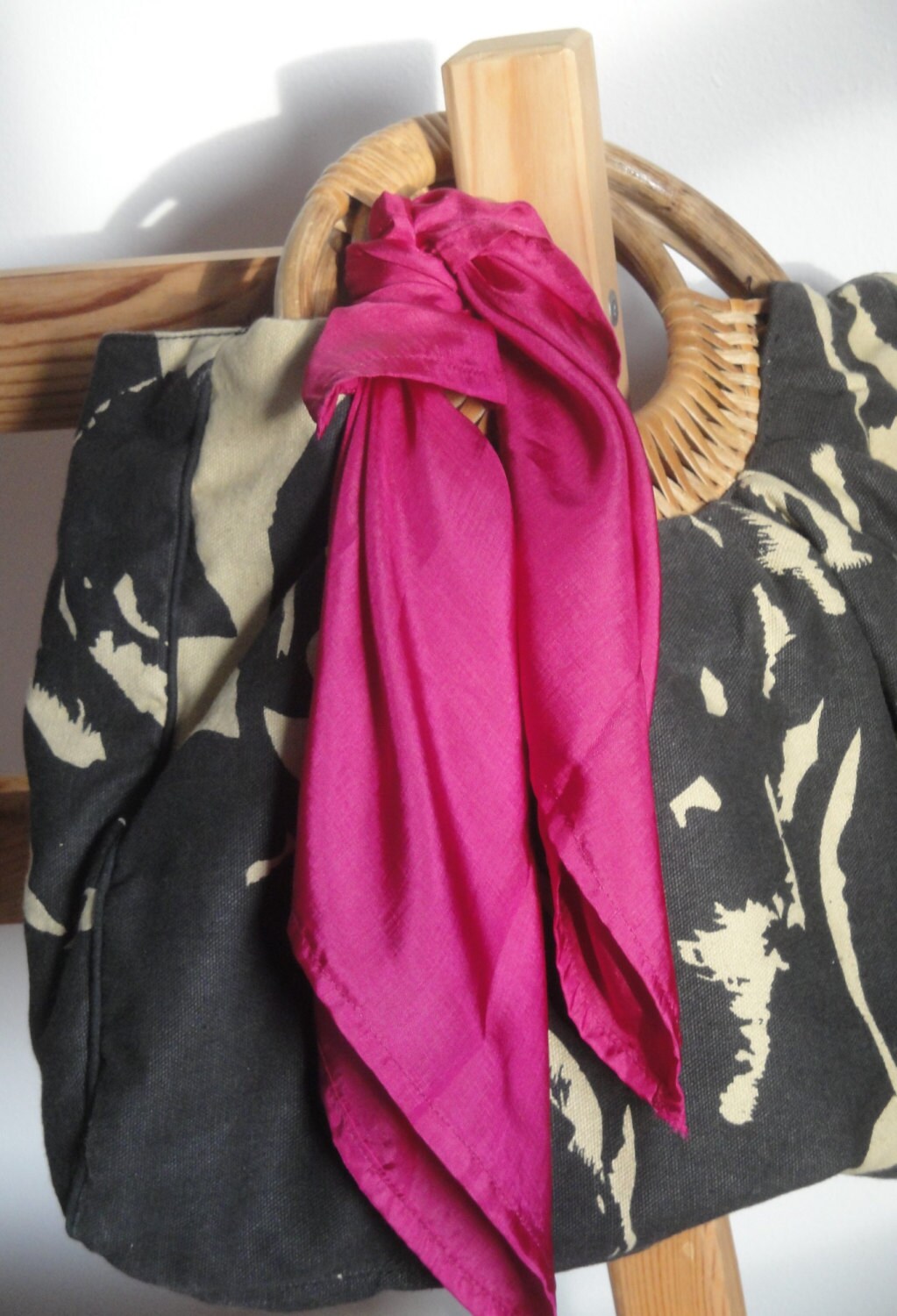 Sash Long Fuschia Scarf