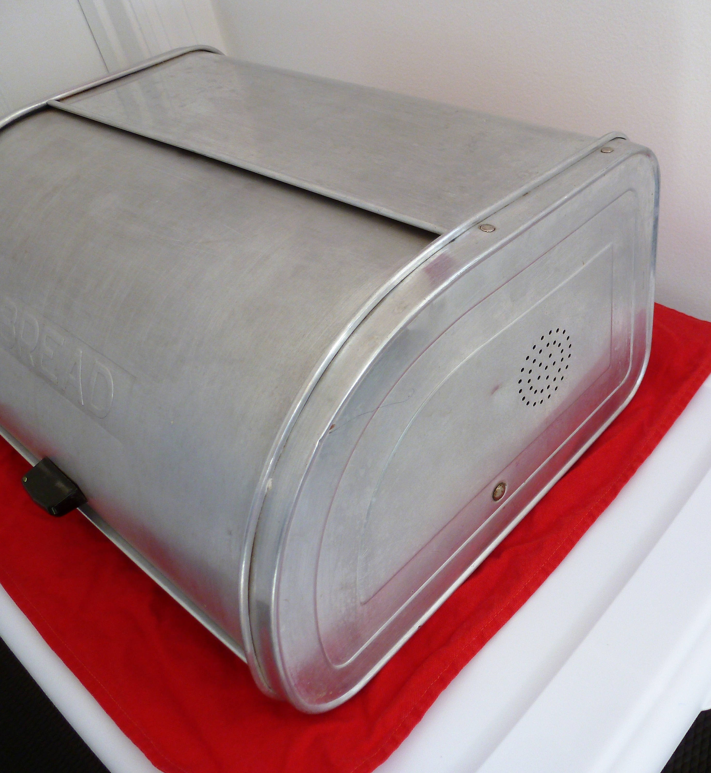 Vintage Aluminum Kromex Breadbox Midcentury