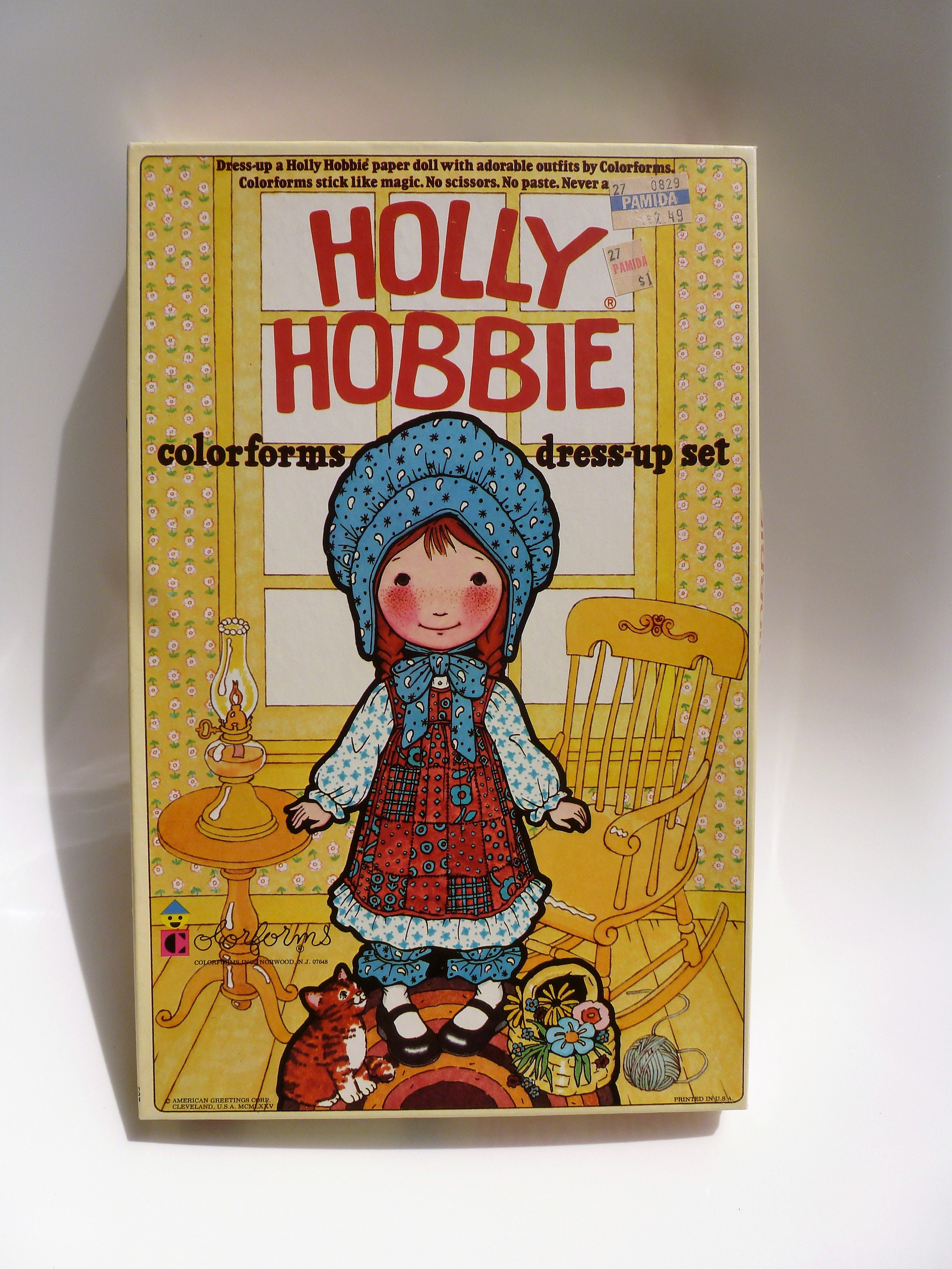 Vintage Holly Hobbie Colorforms Dress Up Set COMPLETE