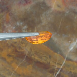 3.69ct Yellow Sapphire Gem, Pear Shape Loose Natural Faceted Corundum Mineral, Gemstone Jewelry ...