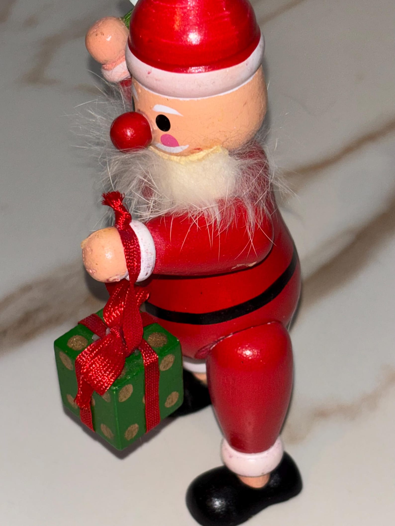 Vintage Steinbach SANTA Jointed Limbs Wooden Ornament Handmade in ...