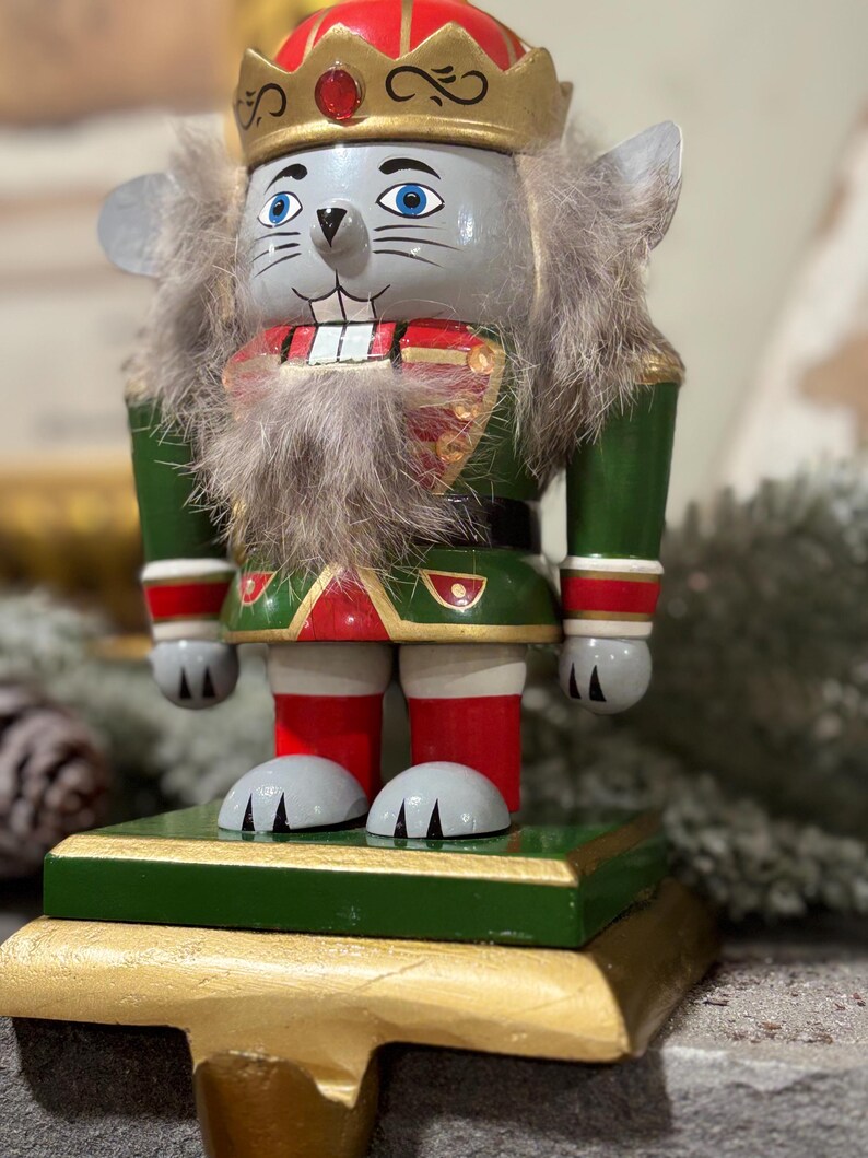 Vintage Kurt Adler Rat King Nutcracker Stocking Holder 7.5" | Christmas ...