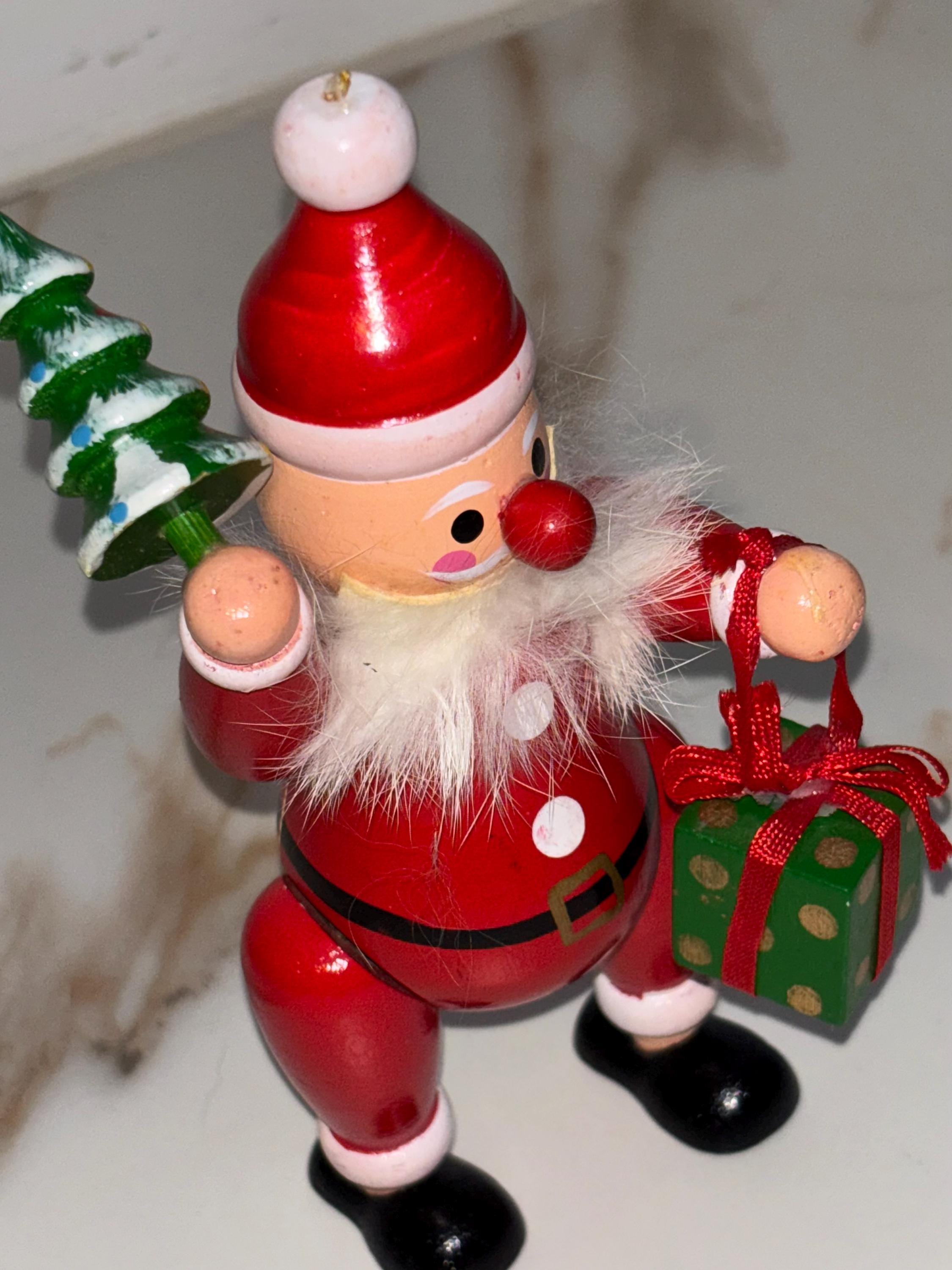 Vintage Steinbach SANTA Jointed Limbs Wooden Ornament Handmade in ...