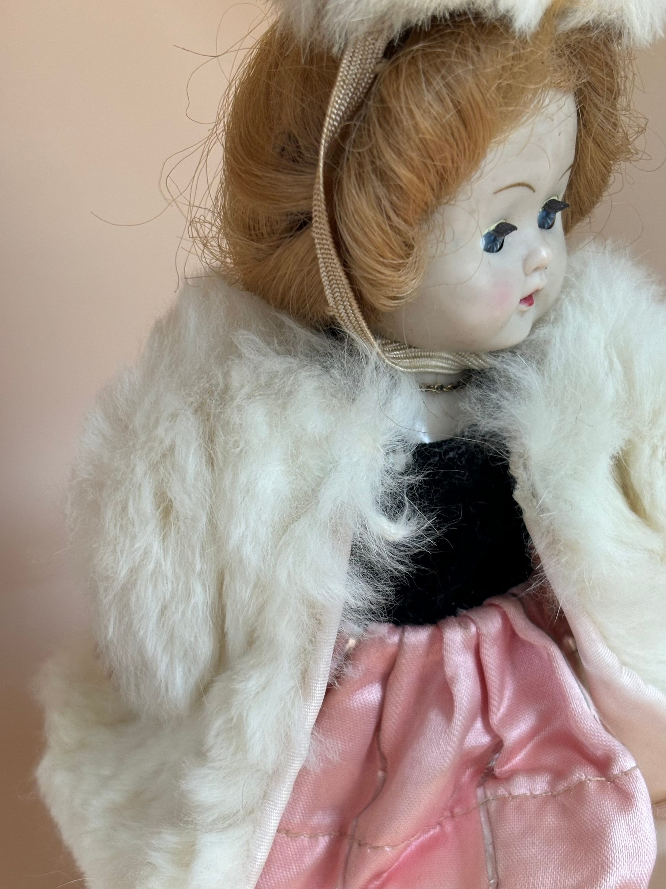 Vintage 1950's Composition Vogue Molded Lash Straight Leg Walker Ginny ...