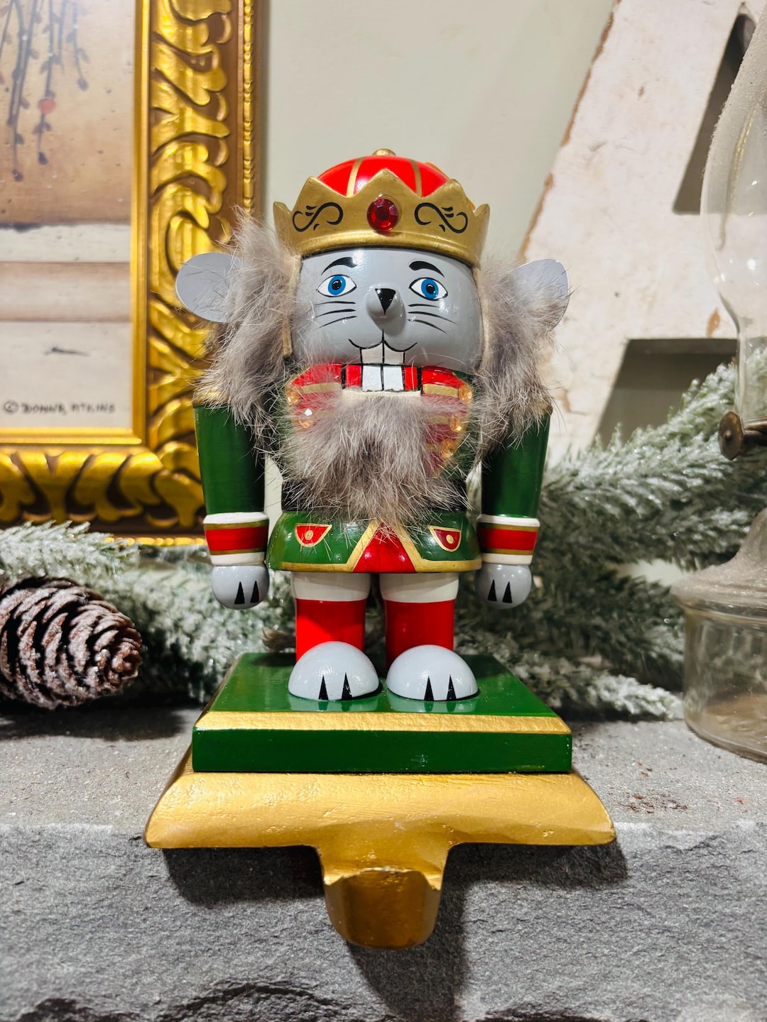 Vintage Kurt Adler Rat King Nutcracker Stocking Holder 7.5" | Christmas ...