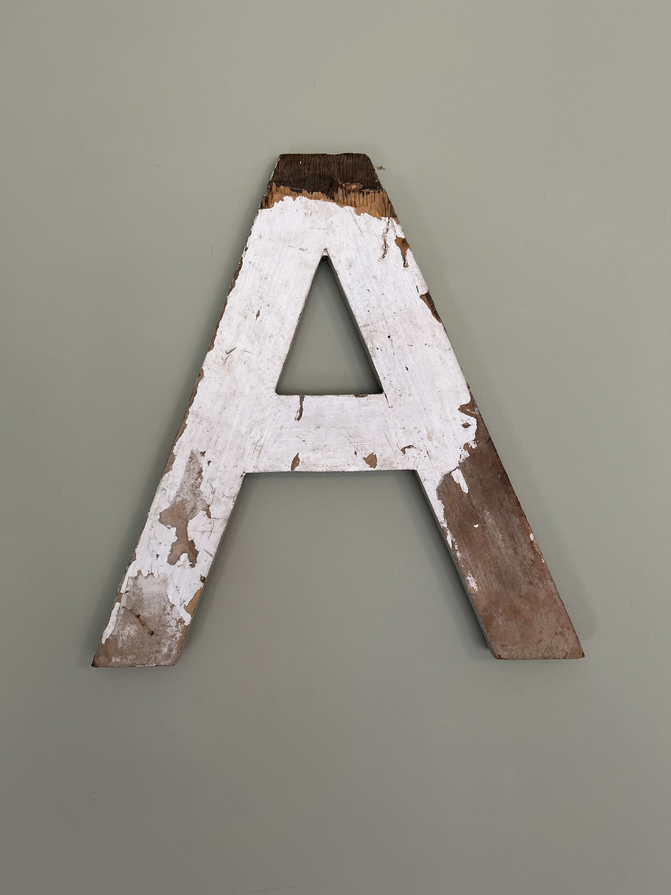 Vintage Barn Wood Monogram Letter A Wall Decor, Antique Farmhouse Barn ...