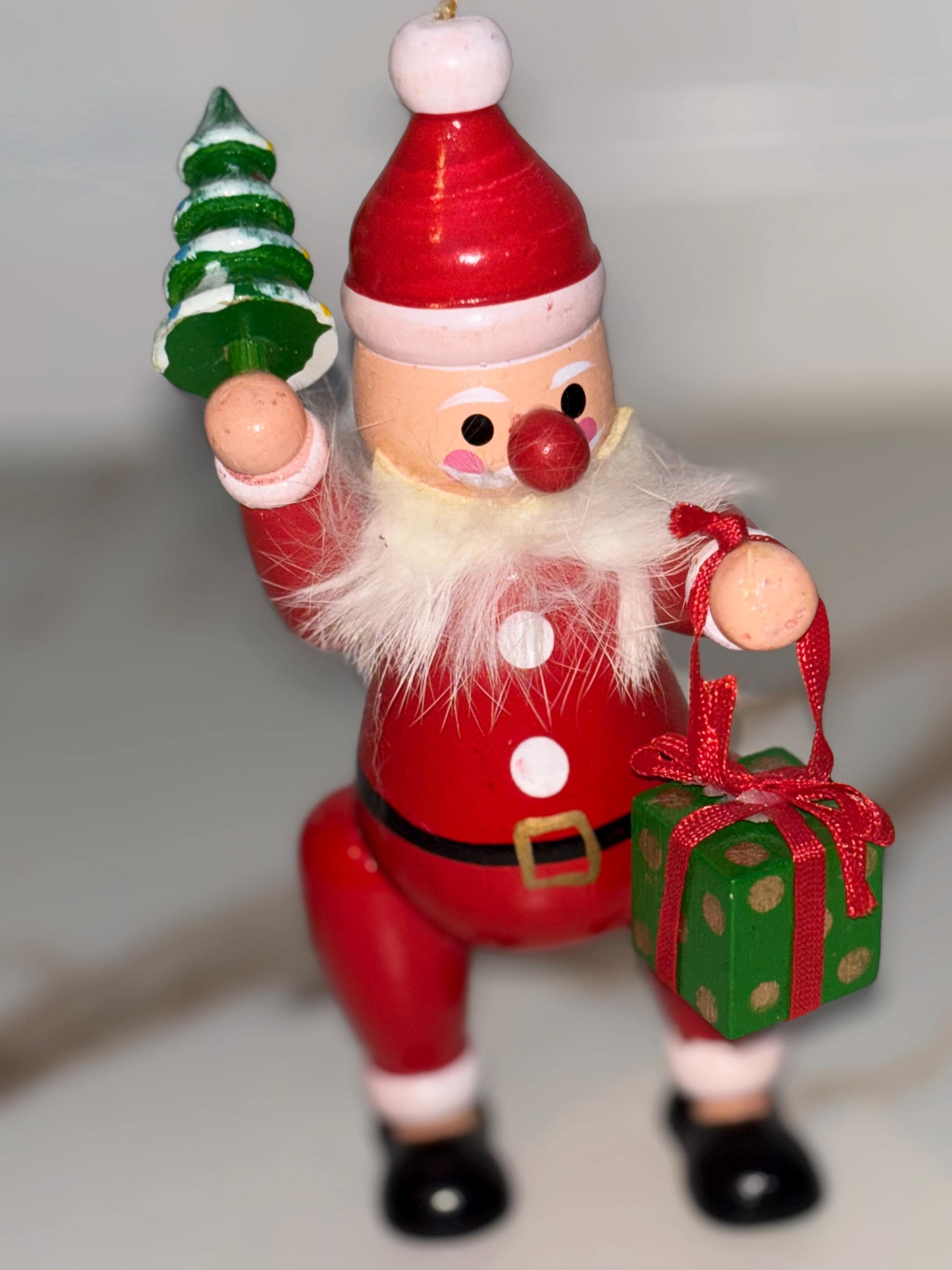 Vintage Steinbach SANTA Jointed Limbs Wooden Ornament Handmade in ...